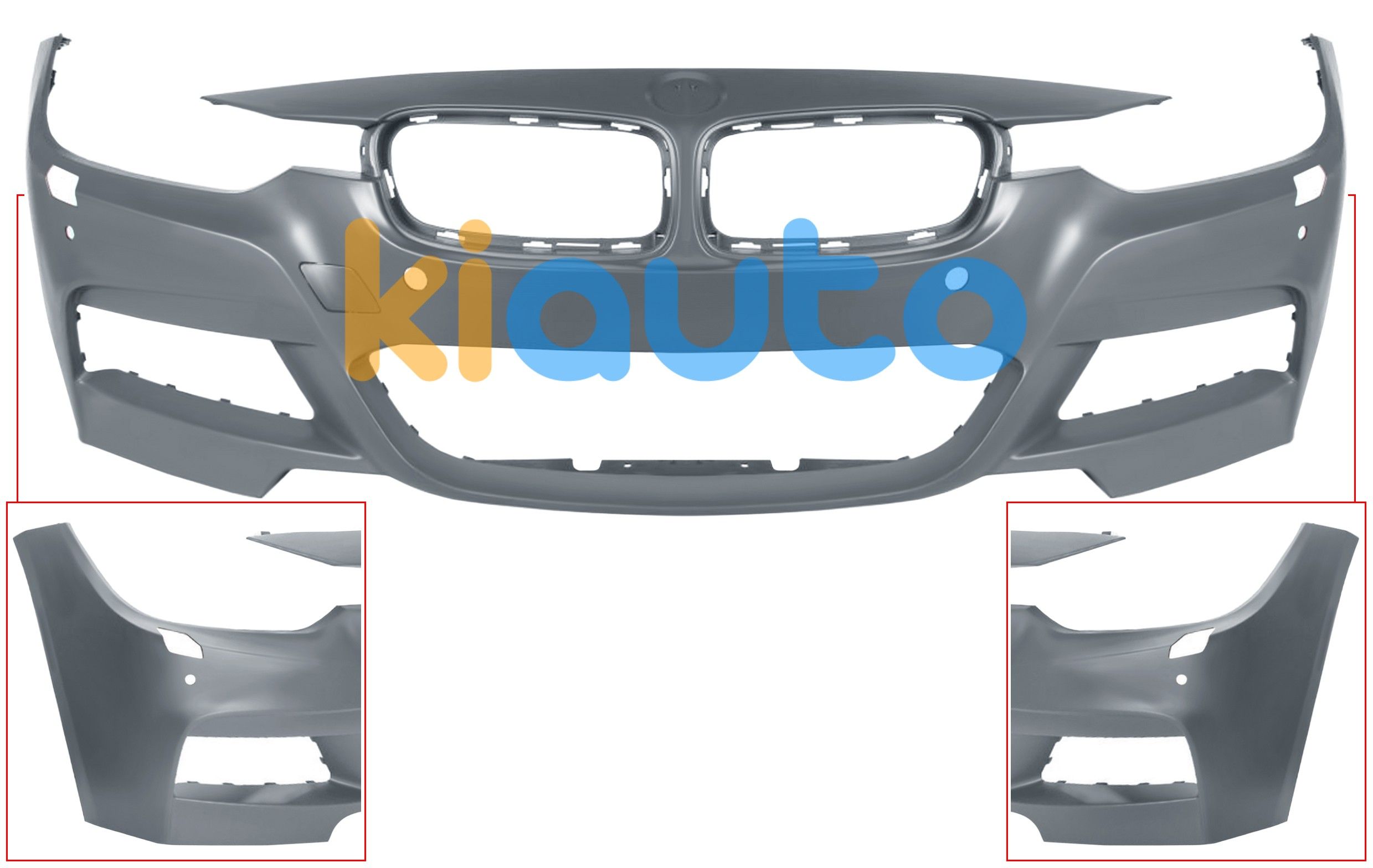 Pare-chocs bmw serie 3 (f30-f31) 2012-2015 avant / modèle m-tech / avec ...
